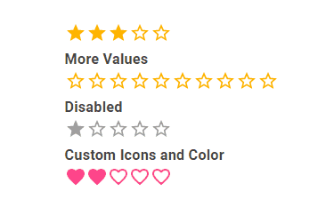 Add rating component · Issue #68 · MudBlazor/MudBlazor · GitHub