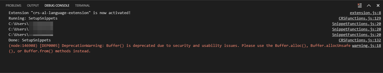 Debug Console Messages · Issue #106 · waldo1001/crs-al-language ...