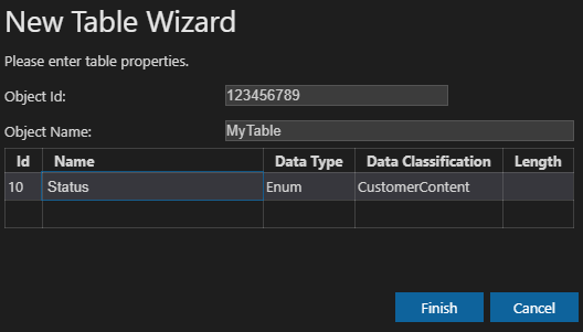 AL New Table Wizard - Choose Enum Type · Issue #126 · anzwdev/al-code-outline · GitHub