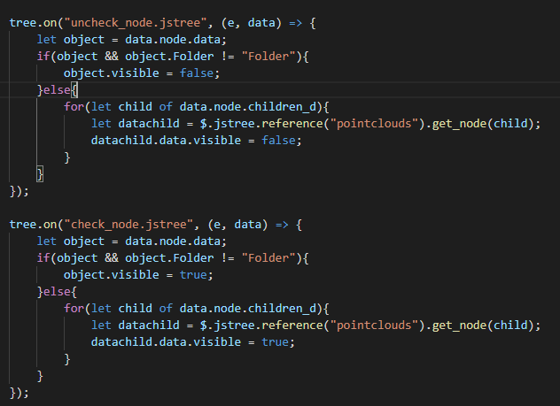 Tree checkbox · Issue #1082 · potree/potree · GitHub
