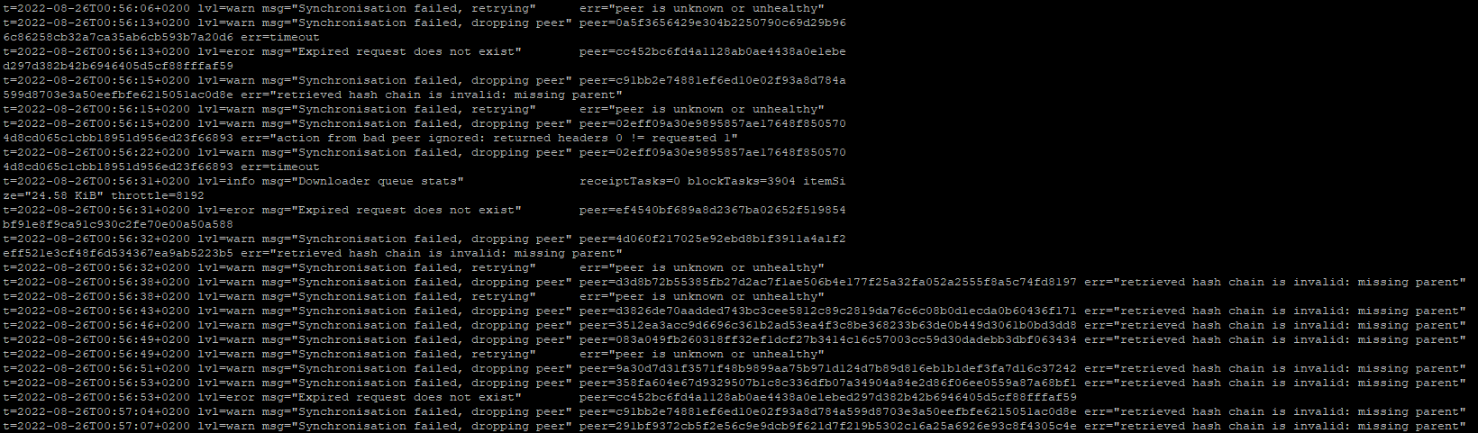 Node Won't Sync With This Snapshot. · Issue #20 · 48Club/bsc-snapshots · GitHub
