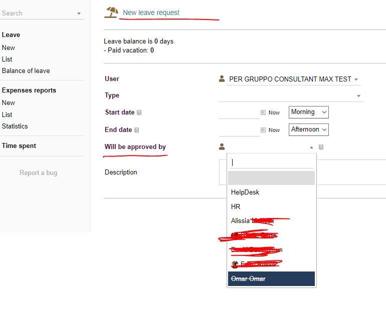 HRM leave request - is not shown the correct approver · Issue #16934 · Dolibarr/dolibarr · GitHub