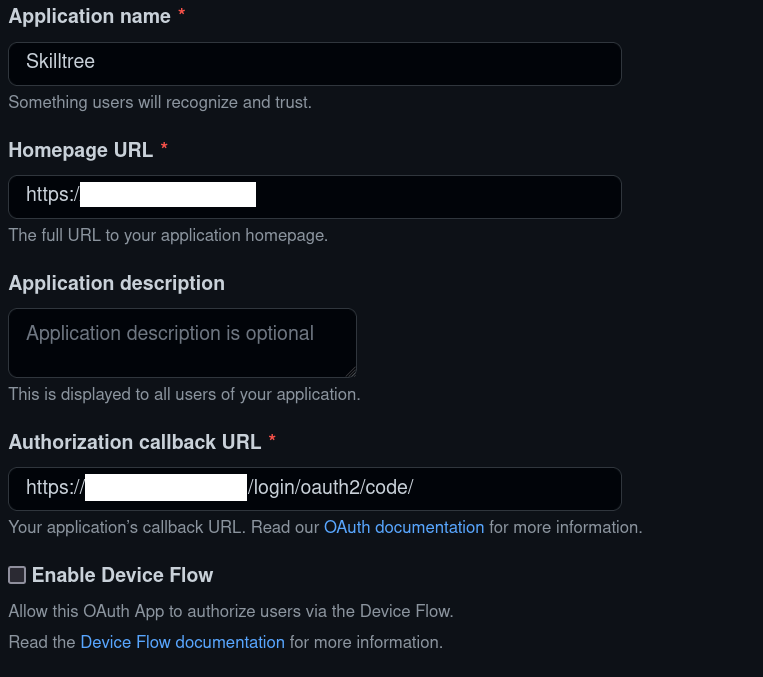 GitHub OAuth setup · Issue #1587 · NationalSecurityAgency/skills-service · GitHub