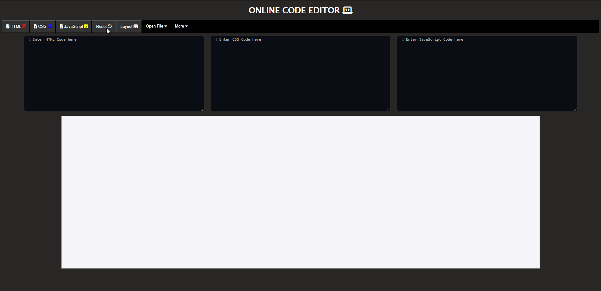 GitHub - ashin-coder/online-code-editor: The Online Code Editor is a lightweight user-friendly ...