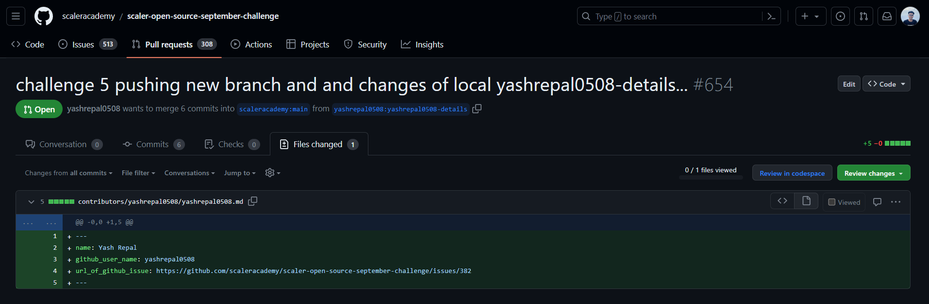 Challenge #1 - Yash Repal · Issue #382 · scaleracademy/scaler-open-source-september-challenge ...