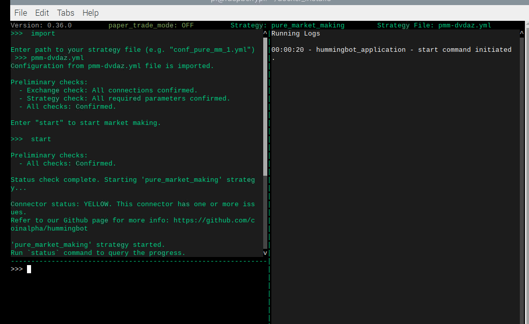 Bittrex - Freezing on Raspberry Pi · Issue #2626 · hummingbot/hummingbot · GitHub