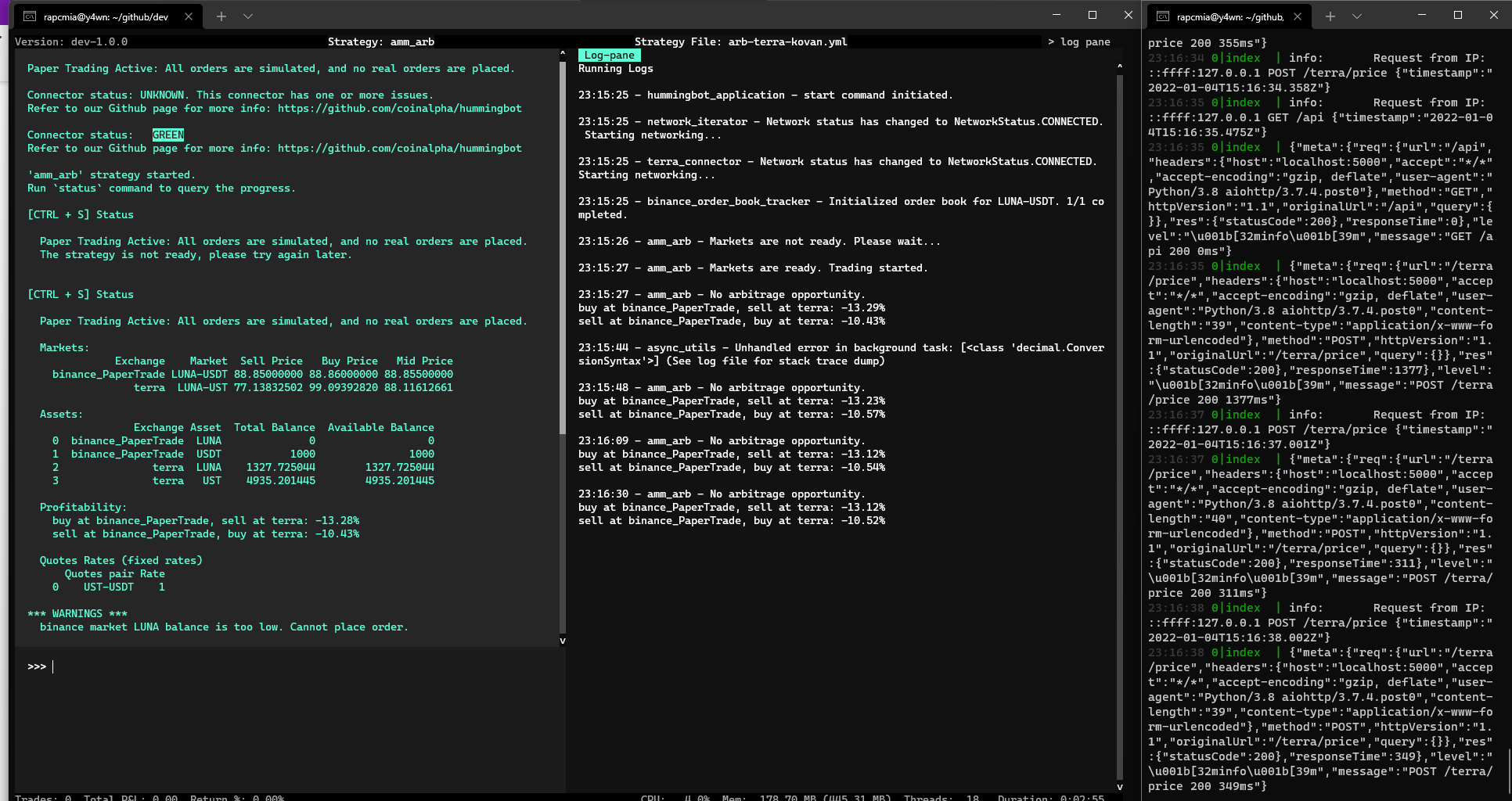 DEX Connector for Terra in Gateway v1 · Issue #4971 · hummingbot/hummingbot · GitHub