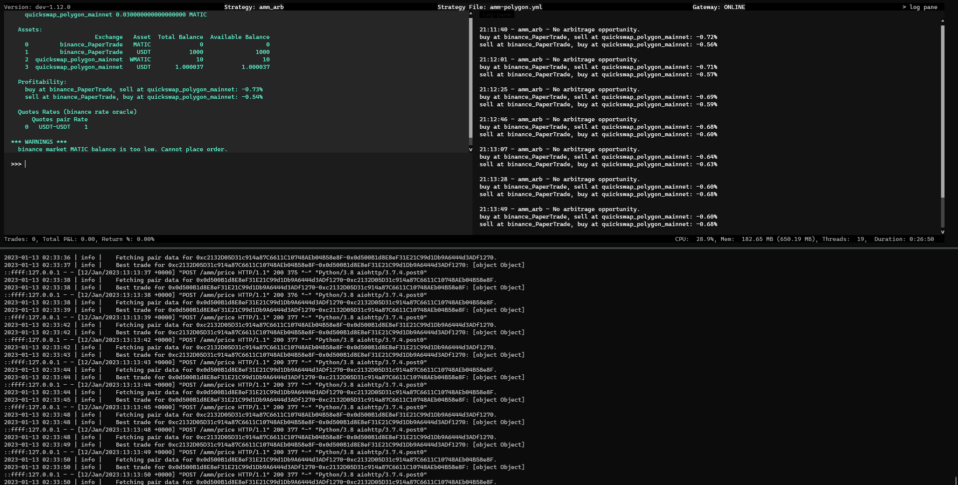 Amm Arbitrage Strategy Stuck On Waiting For Allowances On Polygon · Issue 5915 · Hummingbot