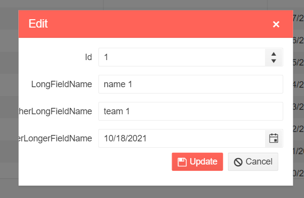 Inconsistent behavior of the labels in Grid PopUp Edit Form in 2.26 and 2.27 of Telerik UI for ...