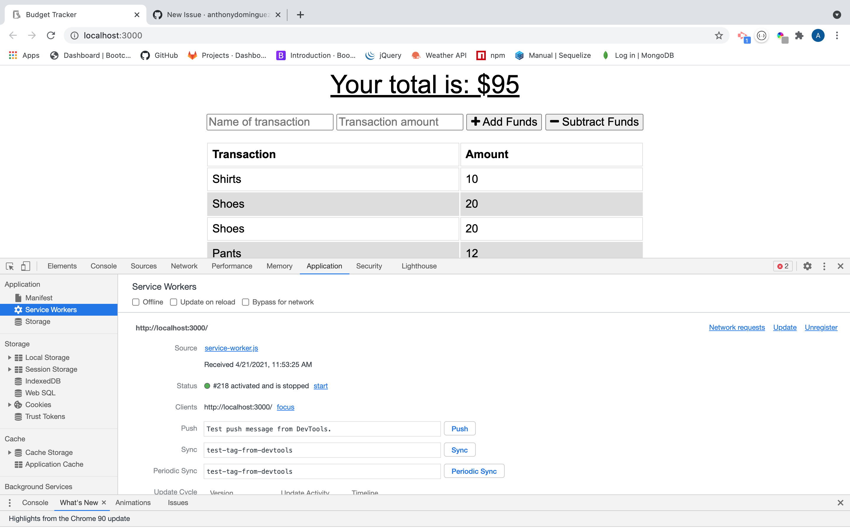 GitHub - anthonydominguez86/pwa-budget-tracker: A budget tracker that allows users to utilize ...