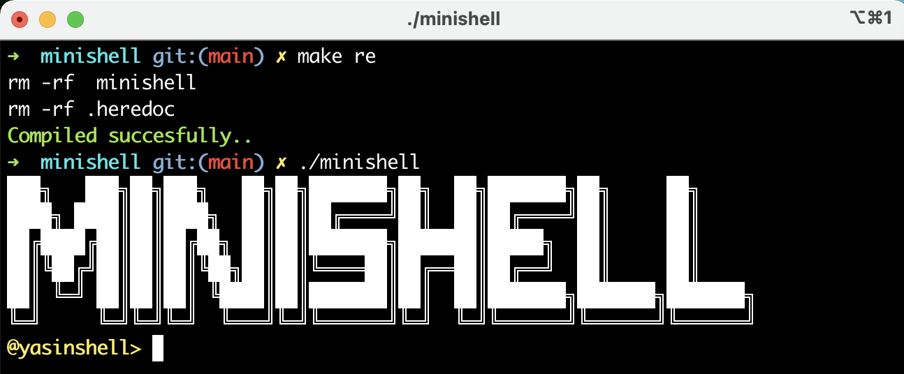 GitHub - sensoyyasin/Minishell: This project is about creating a simple shell , lexer, parser ...