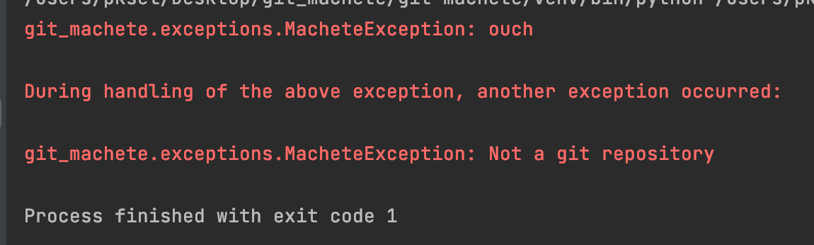 Error message in case of `not a git repository` error is far too verbose · Issue #171 ...