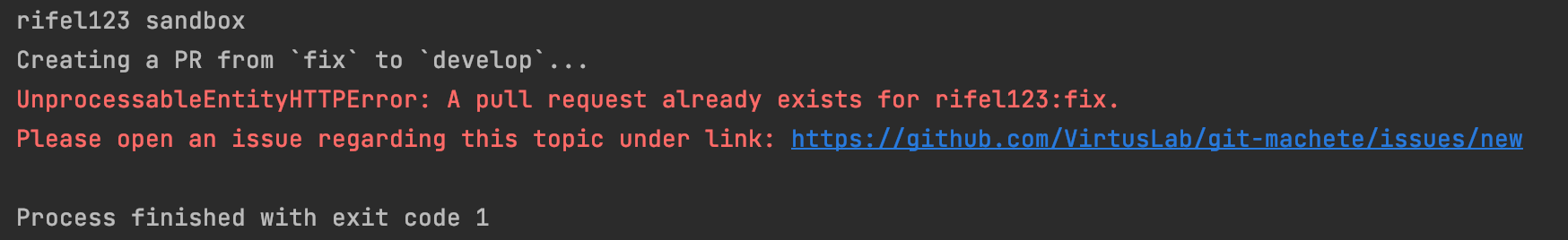 Is the check for PR existence still needed now that we read the body of 422 response? · Issue ...