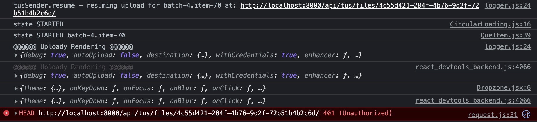 Retry doesnt "remember" SendOptions · Issue #447 · rpldy/react-uploady · GitHub
