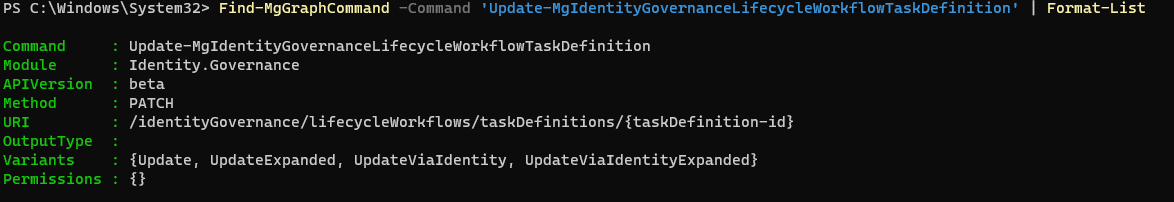 With The Existing Cmdlet Overgeneration Issue Running Find Mggraphcommand For A Cmdlet That Is