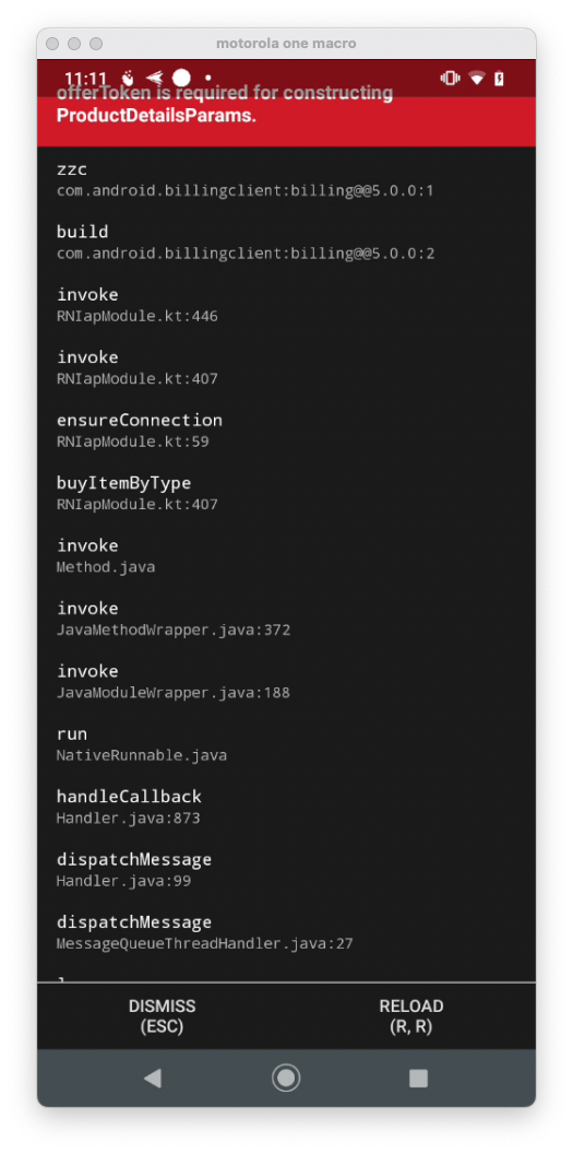 Purchase Request Of Subscription Throws Offertoken Is Required Exception On Android · Issue 