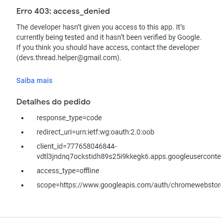 403 "access_denied" trying to get refresh token · Issue #44 · fregante/chrome-webstore-upload ...