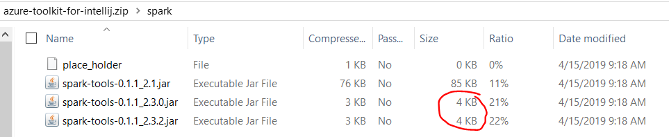 [IntelliJ][2019.1][FailureDebug]Local Run and submit faild when use spark2.3.0 and spark2.3.2 to ...