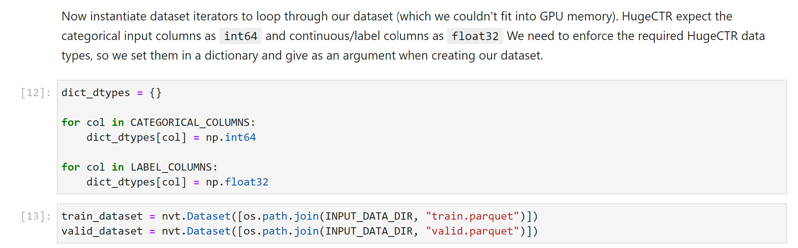 [DOC] Confusing text for HugeCTR data types in 02-ETL-with-NVTabular ...