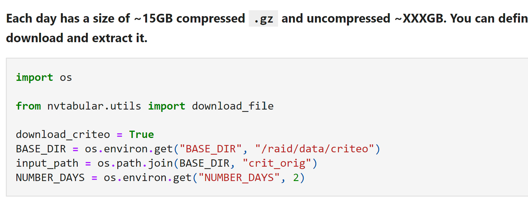 [DOC] Add docker run command mounting /raid for Criteo Example Notebooks to the Examples README ...