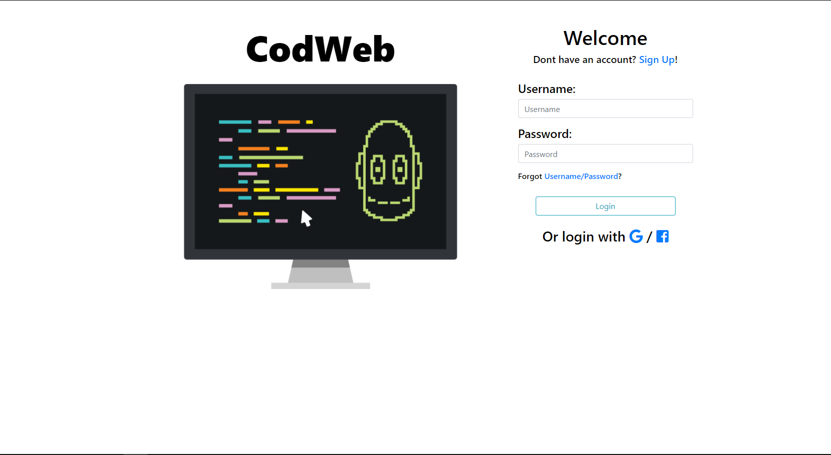 GitHub - GuilleMGN/CodWeb: This application will allow web developers to create an account on ...