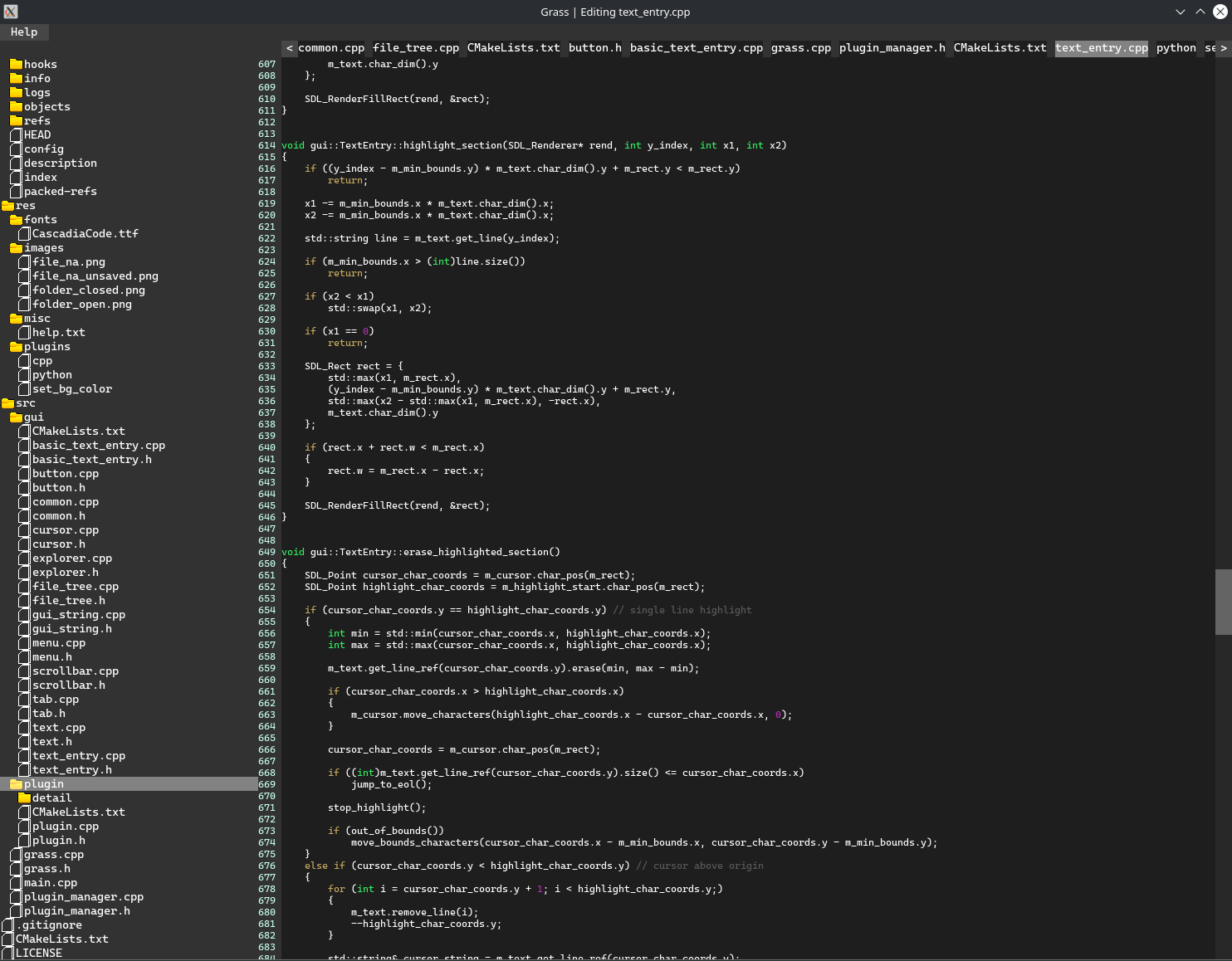 GitHub - longwatermelon/grass: Grass text editor