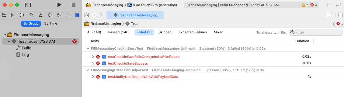 Nightly Testing Report · Issue 7797 · Firebasefirebase Ios Sdk · Github