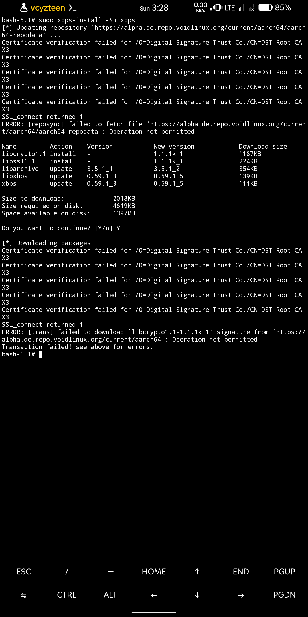 CLI: Voidlinux problem if want to install some packages · Issue #133 · AndronixApp ...