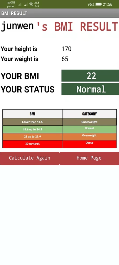GitHub - Junwen003/BMI_application