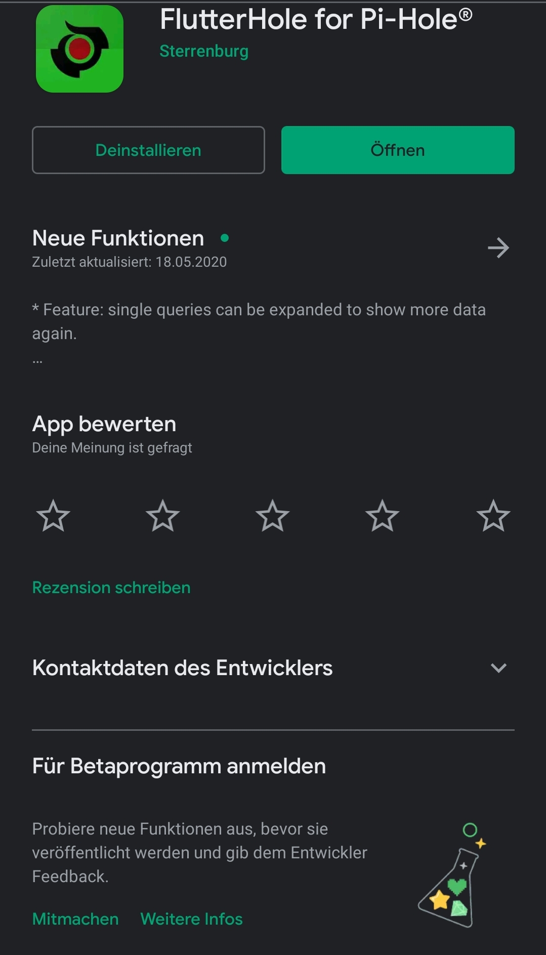 Pihole beta 5 · Issue #69 · sterrenb/flutterhole · GitHub