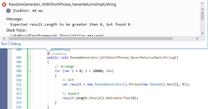Generating short phrase occassionally results in empty string · Issue ...