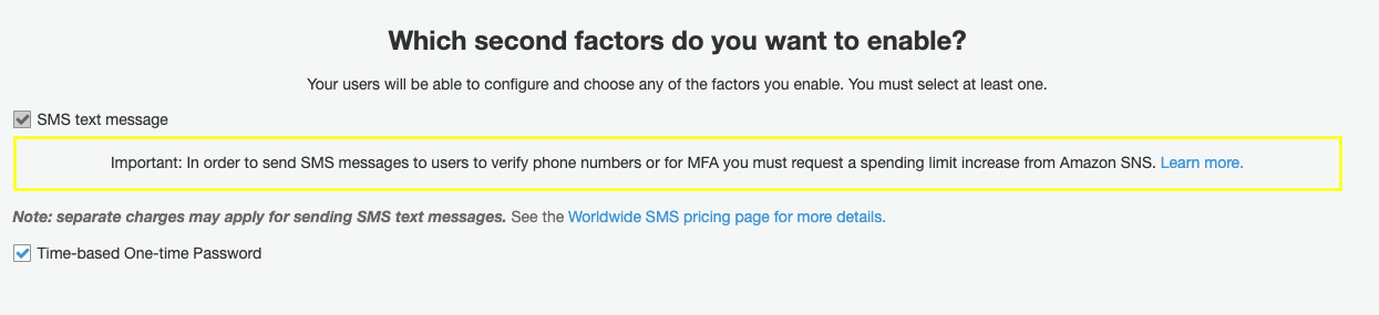 SMS text message is configured even with only selecting TOTP via Amplify CLI · Issue #3007 · aws ...