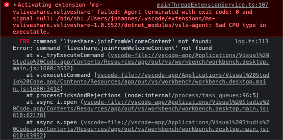 Live share not working - no reason why given · Issue #3875 · microsoft/live-share · GitHub