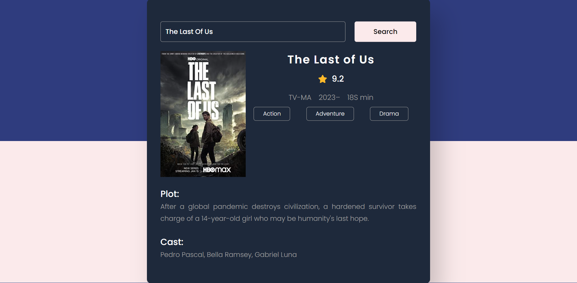 GitHub - Catia0202/Movie-TVShow-Guide