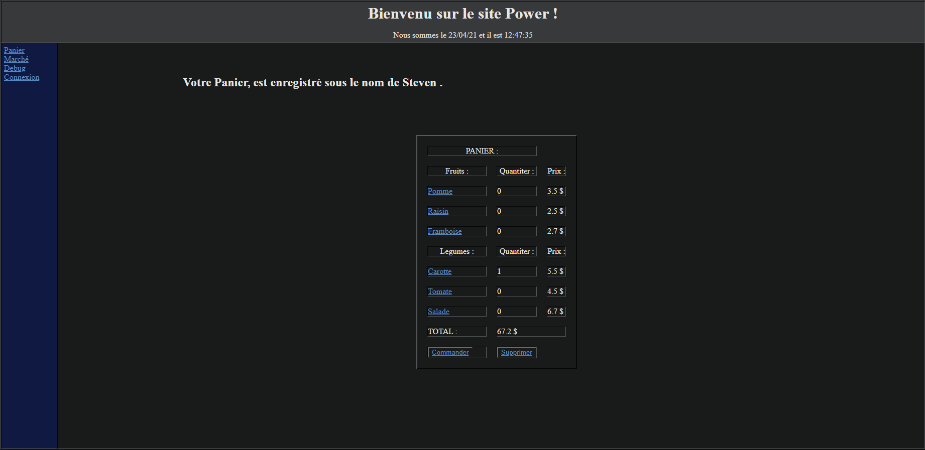 GitHub - JT-Seven/Marcher: Je vous présente mon projet, un e-Commerce fait les langages : PHP ...