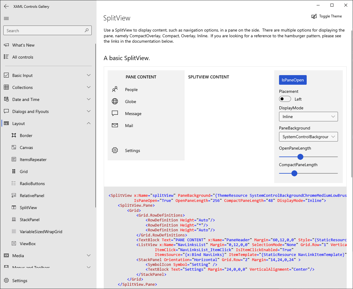 Question Fully Disabling The Compact Mode Of Navigationview · Issue 4109 · Microsoftmicrosoft 8515