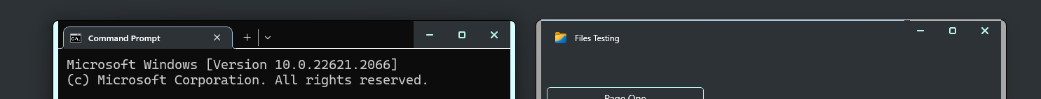 Bug title Extended TitleBars have no top border in High Contrast themes ...