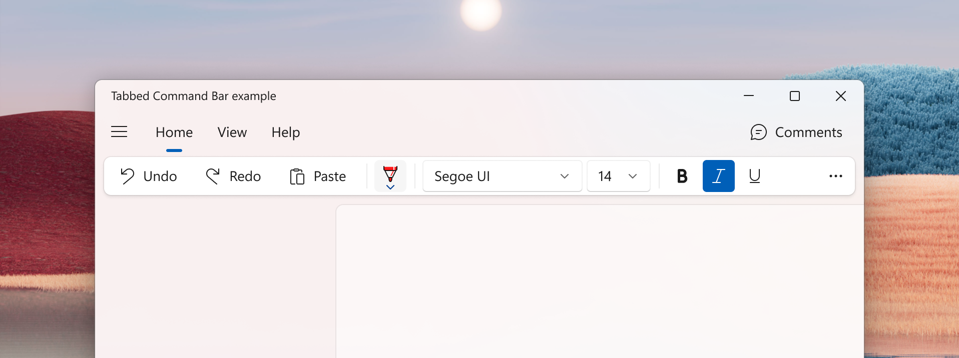 Port TabbedCommandBar · Issue #93 · CommunityToolkit/Windows · GitHub