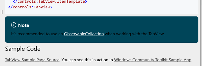 Sample App - Information and Note boxes are not readable in the control ...