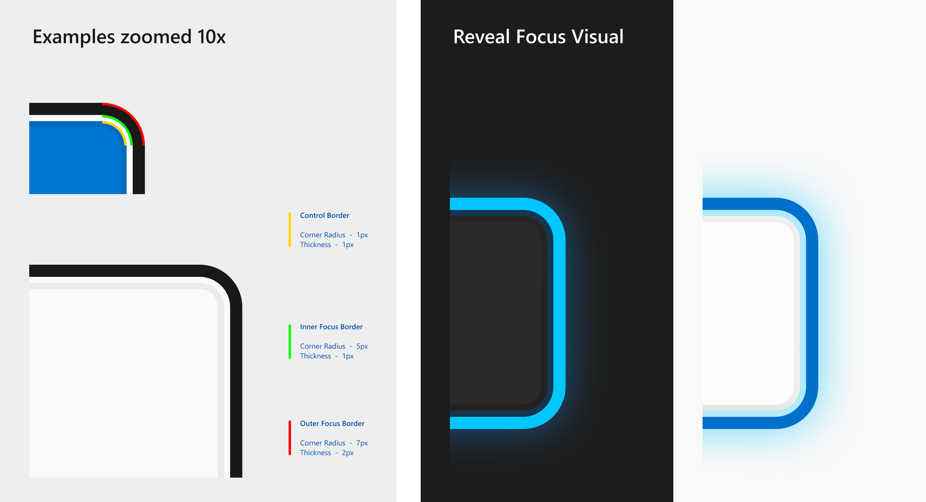 Proposal: Update Focus Visual for controls · Issue #3568 · microsoft/microsoft-ui-xaml · GitHub