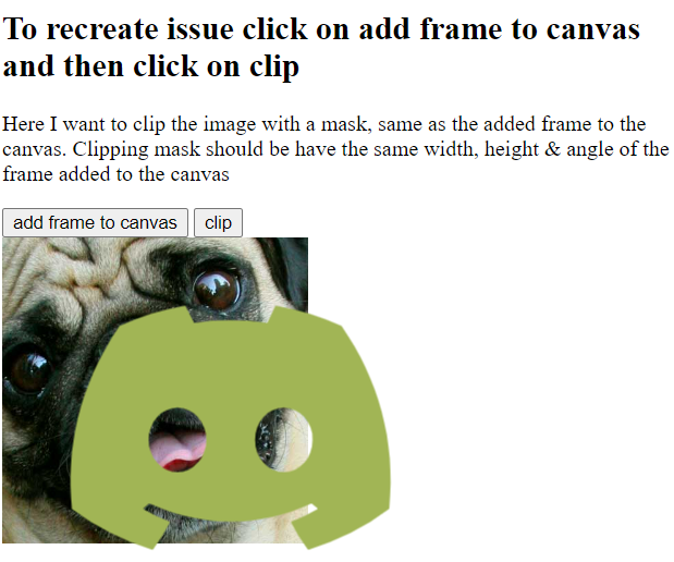 Issue while clipping an image with a mask · Issue #7999 · fabricjs/fabric.js · GitHub
