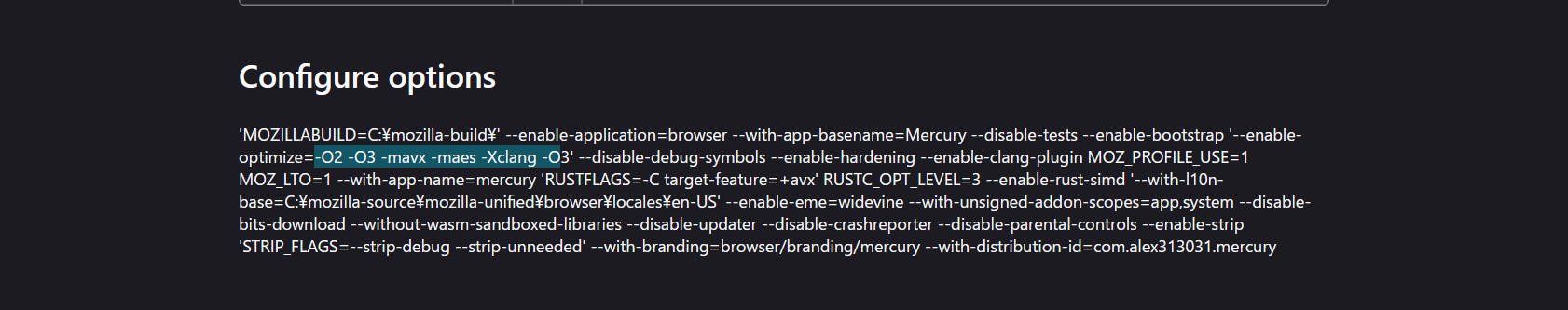 Compiler Optimizations · Floorp-Projects Floorp · Discussion #421 · GitHub