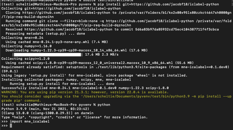 Installation of mne_icalabel · Issue #6 · mne-tools/mne-icalabel · GitHub