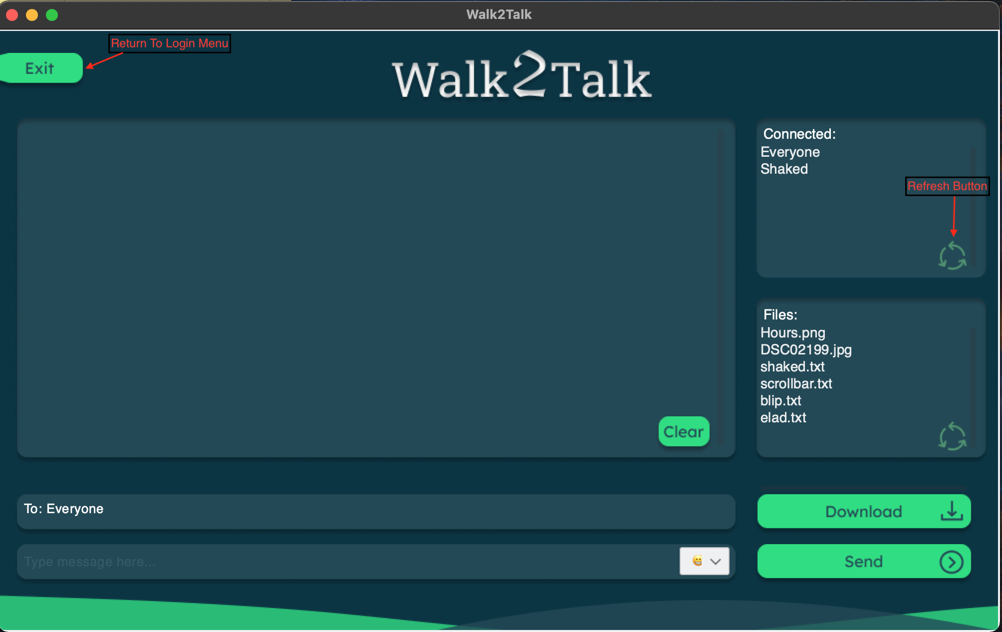 GitHub - eladsez/Walk2Talk: chatApp with self made Reliable data ...