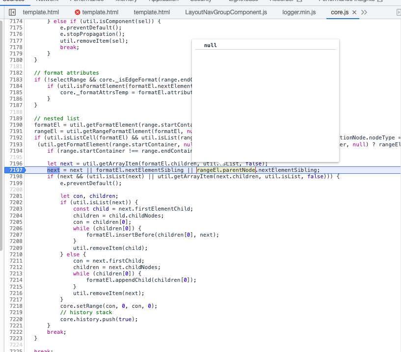 Cannot read properties of null (reading 'nextElementSibling') · Issue ...