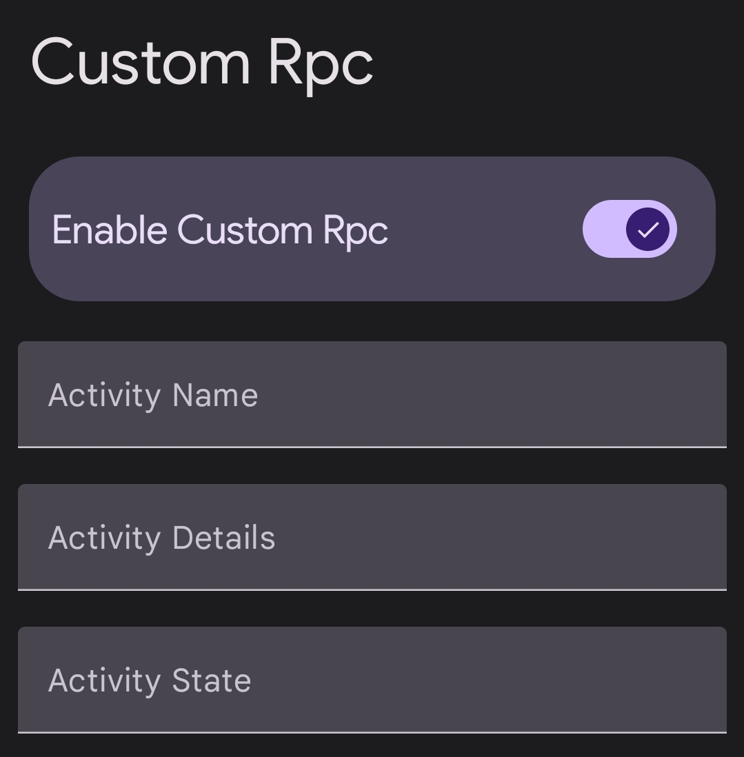 Restarting Kizzy clears the fields in custom RPC · Issue #108 · dead8309/Kizzy · GitHub