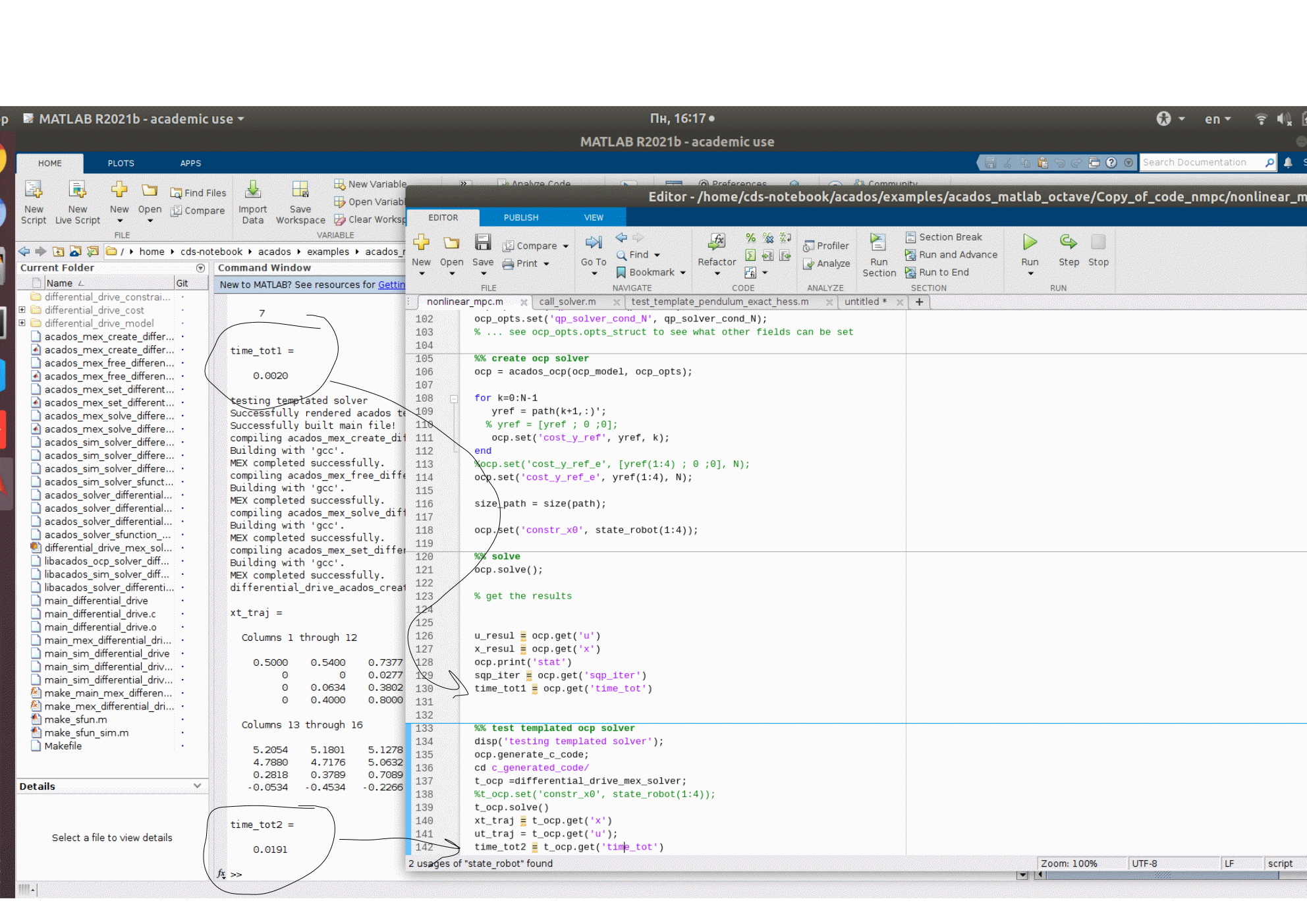 C-code is not generated correctly in Matlab · Issue #770 · acados ...