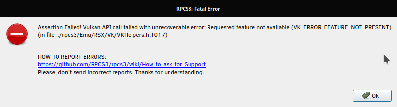 [feature Request] Detect And Inform Users About Vulkan Issues · Issue 9152 · Rpcs3 Rpcs3 · Github