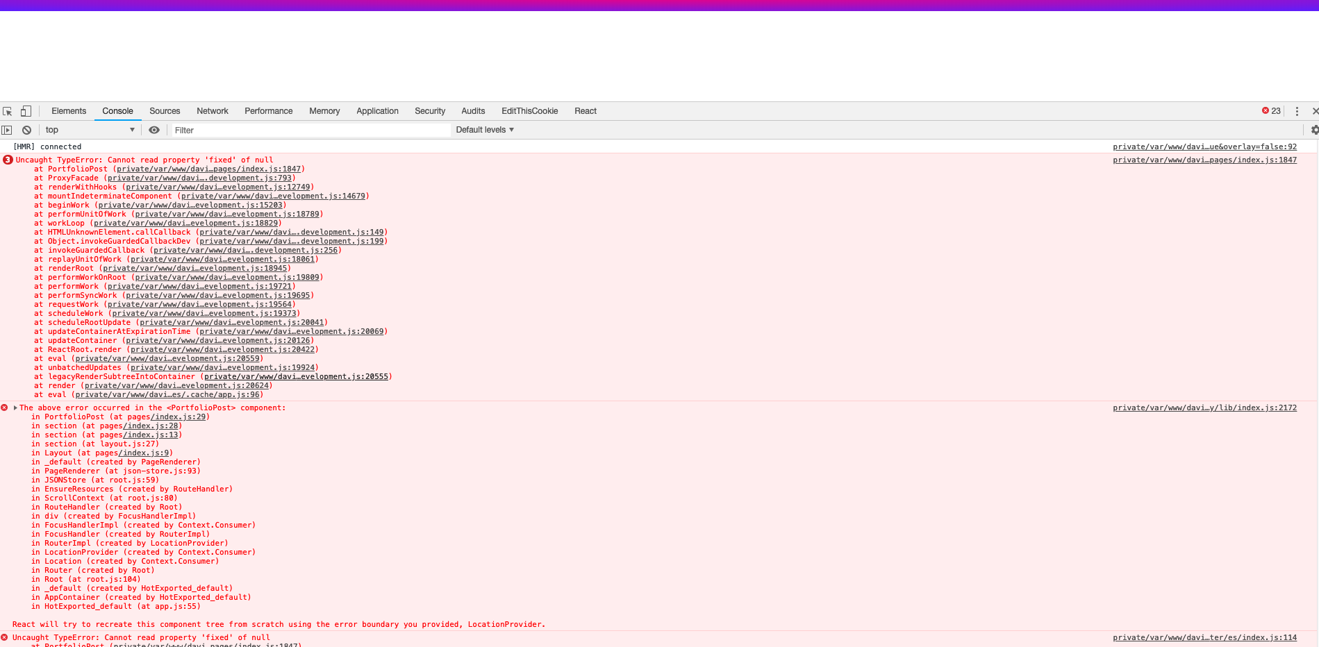 "Variable "$slug" got invalid value null; Expected non-nullable type String! not to be null ...