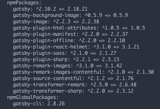 Contentful and Gatsby update broken? gatsby: ^2.10.2 => 2.18.21 / gatsby-source-contentful: ^2.1 ...